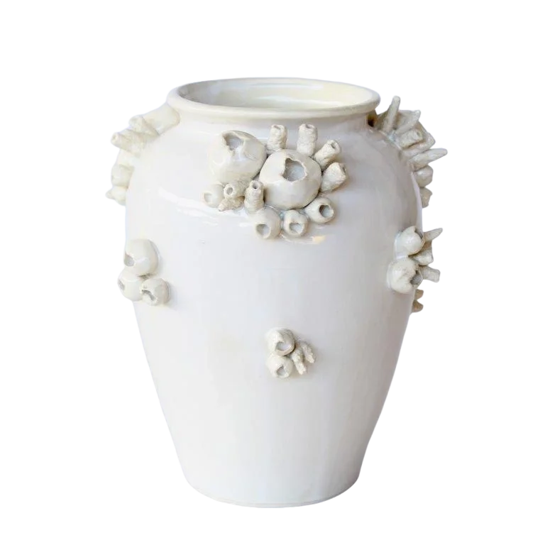 Ceramic Vase - Barnacles Off White - Fine Goods Lifestyle