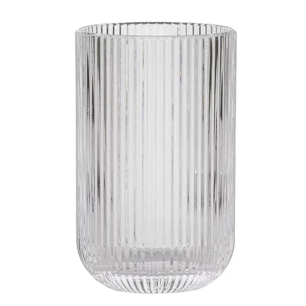 Drinking Glass - Lines Clear 410ml - Fine Goods Lifestyle