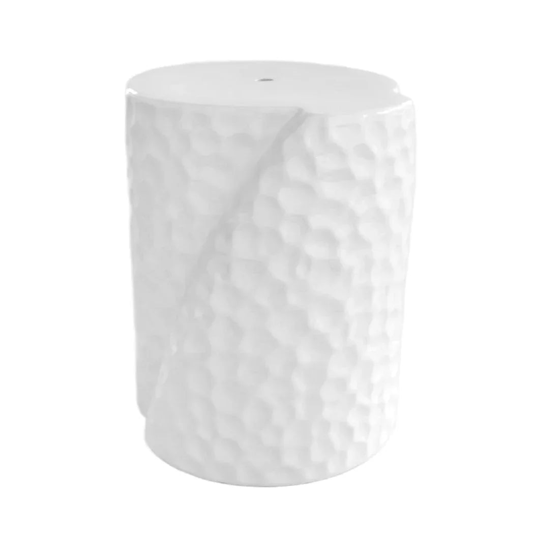 Garden Stool - White Sea Stone - Fine Goods Lifestyle