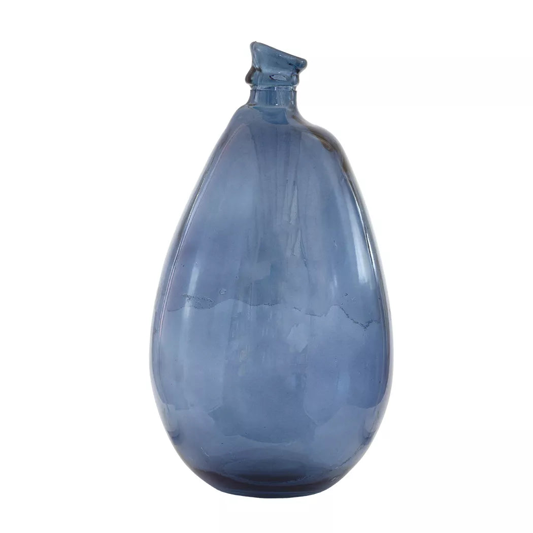 Glass Vase XL - Blues Recycled Material 47cm - Fine Goods Lifestyle