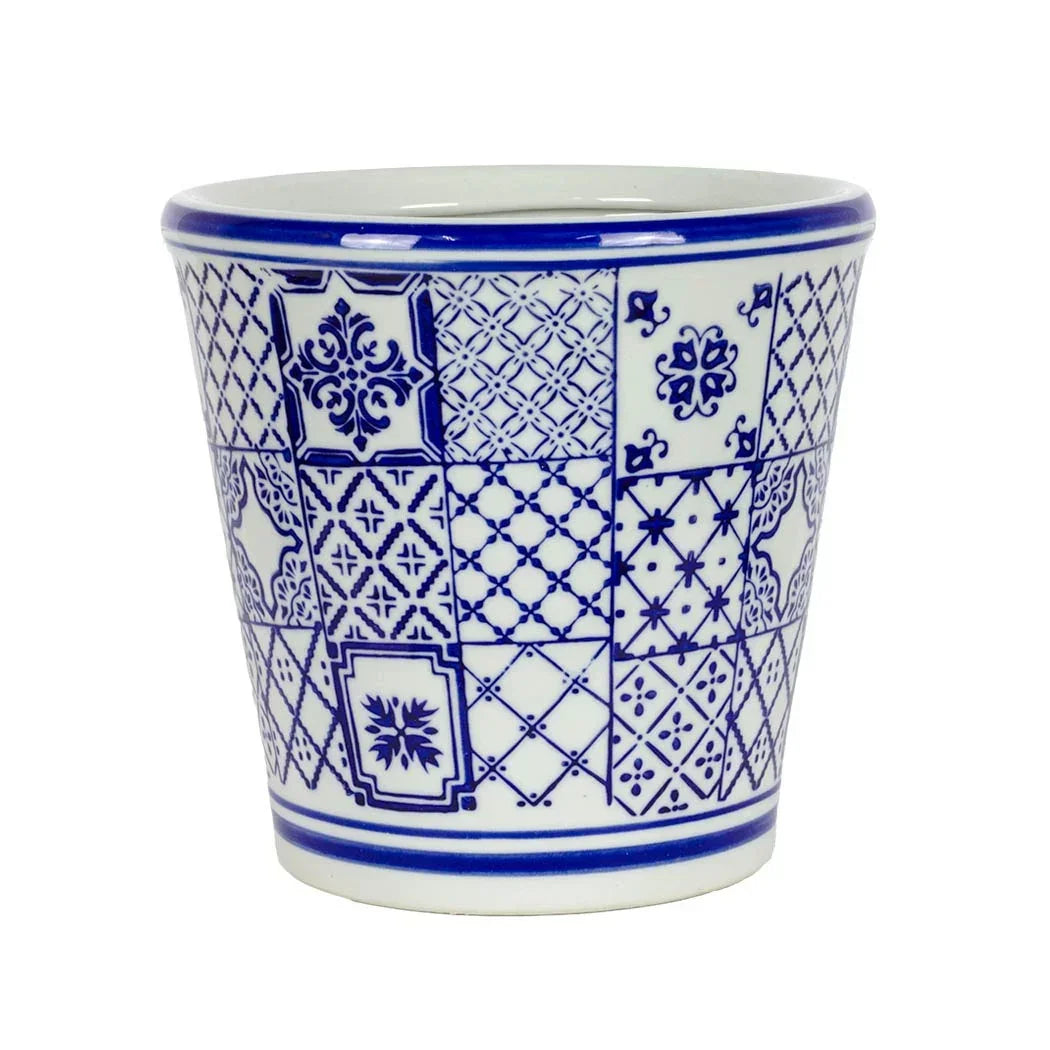 Planter - Ceramic Tiles 18cm - Fine Goods Lifestyle